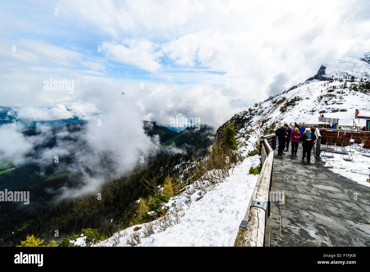 Views from Hitler's Eagle's Nest retreat, Kehlsteinhaus, Berchtesgarten ...