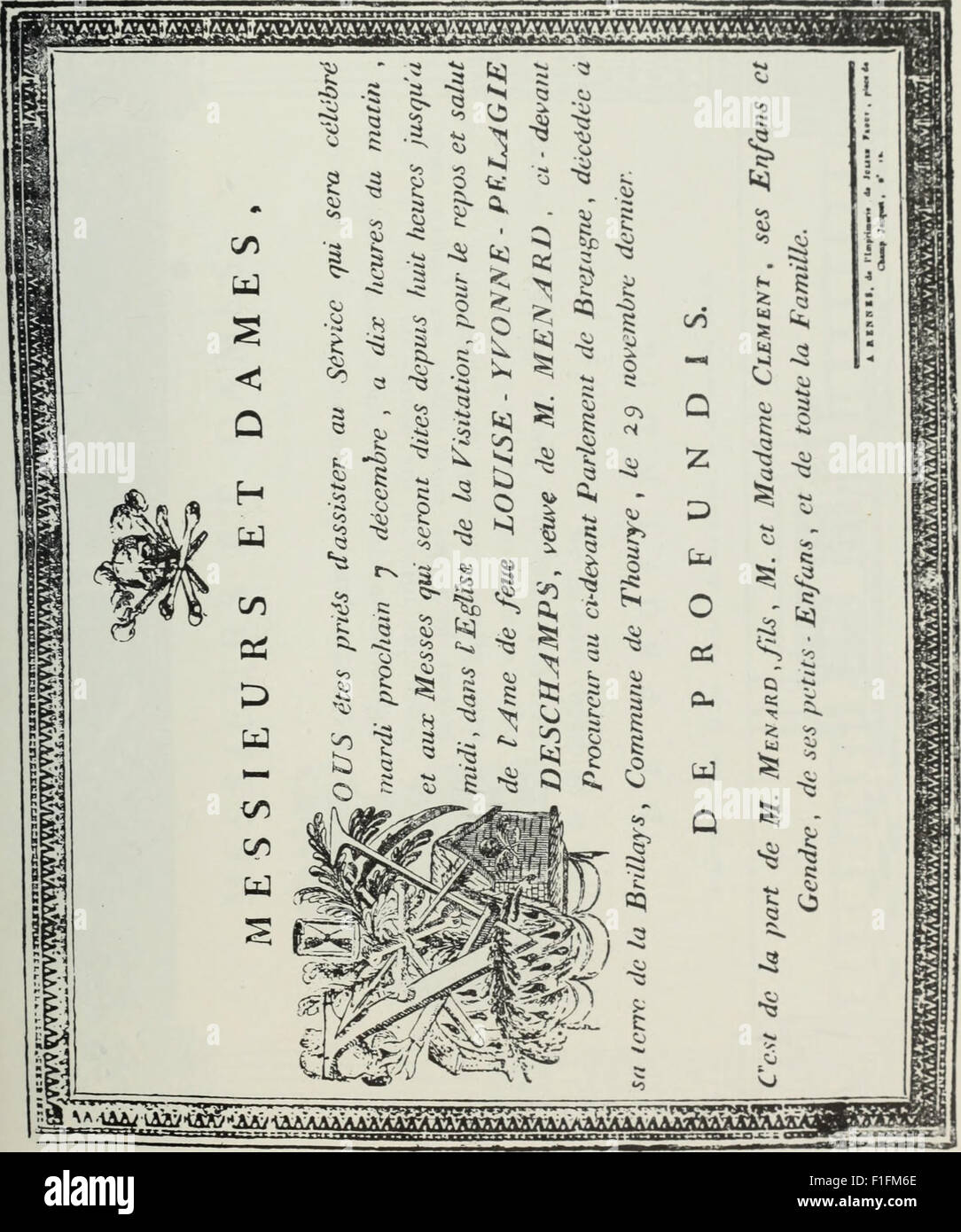 'Les Placards Mortuaires' (1904) is a historical work on funeral ...