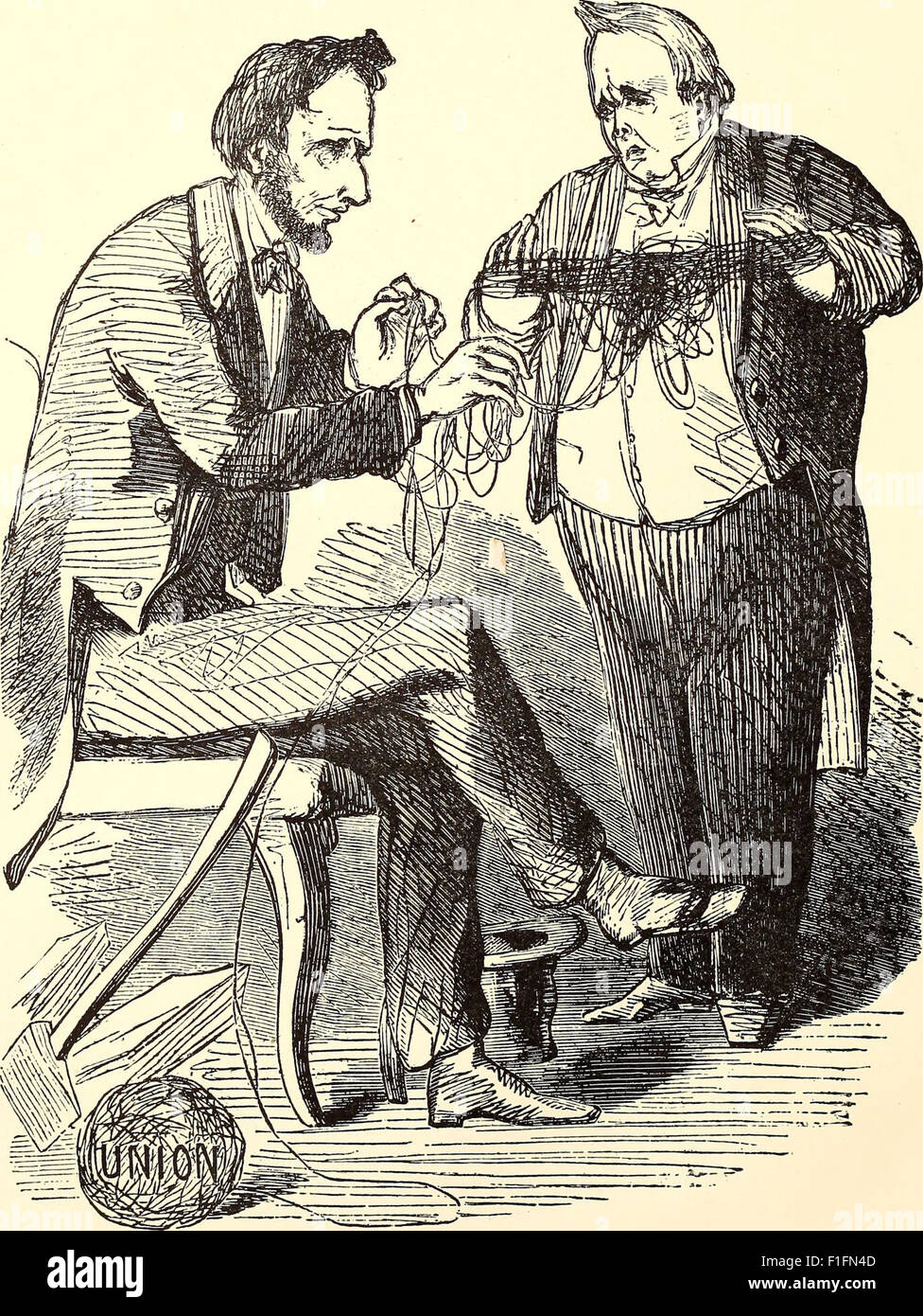 'Lincoln in Caricature' features a series of satirical illustrations of ...