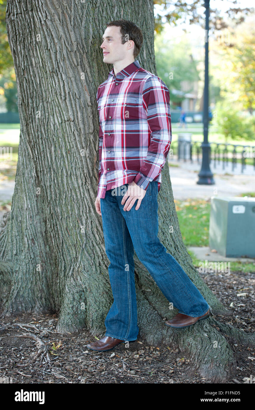 Male Model Looking Left Stock Photo - Alamy