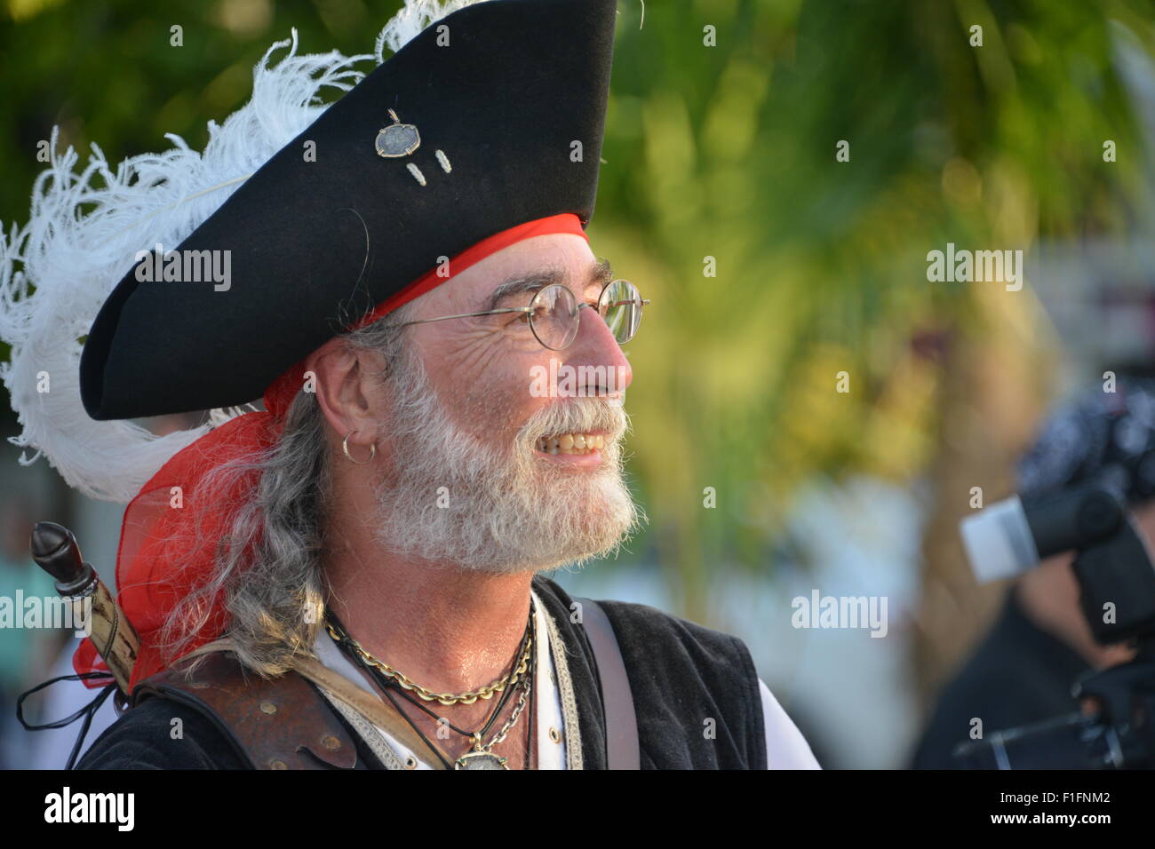 Dressed as Pirates,people celebrating Mel Fisher Days in Key West ...