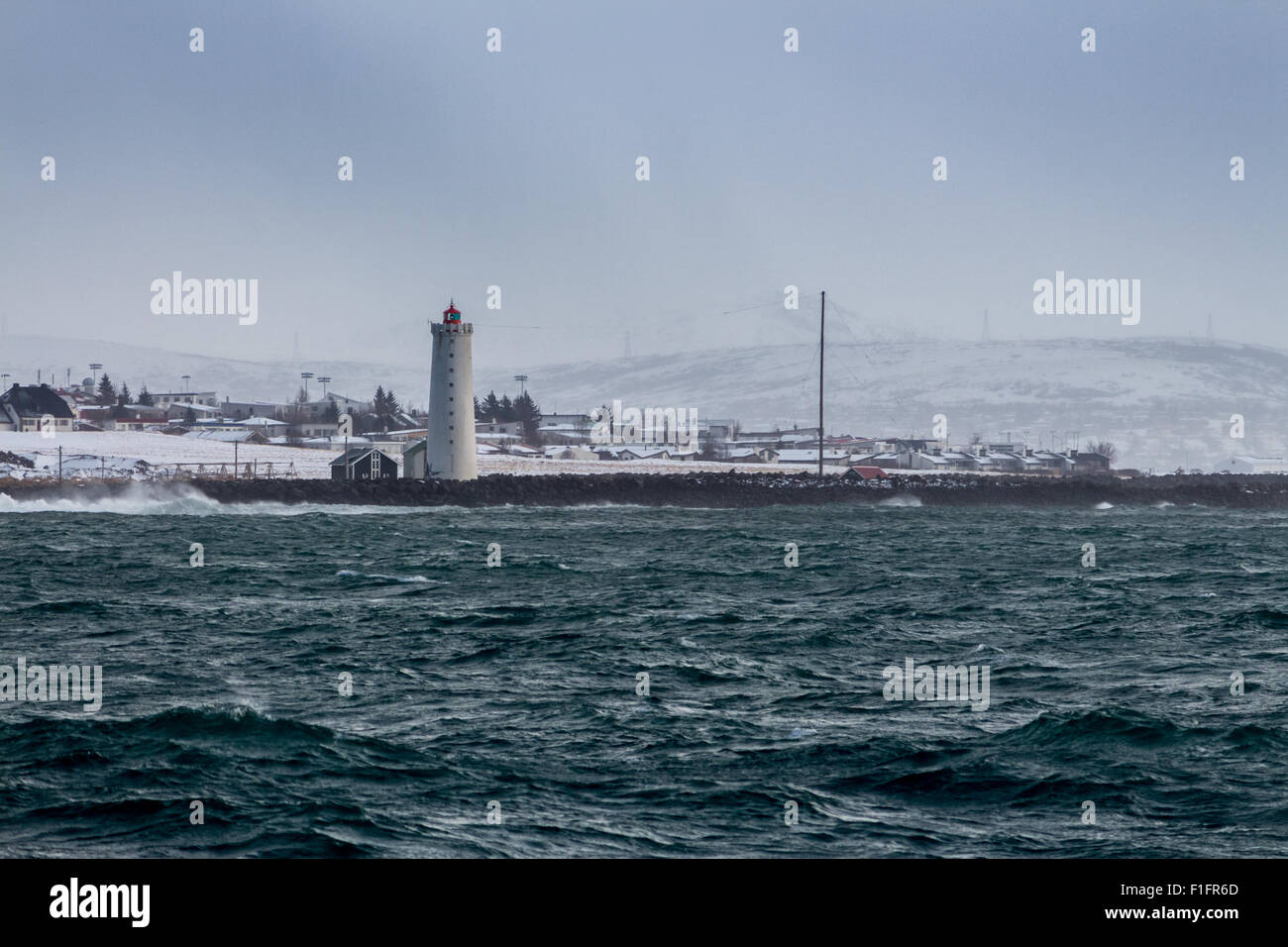 Grotta lighthouse in Reykjavik, Iceland Stock Photo - Alamy