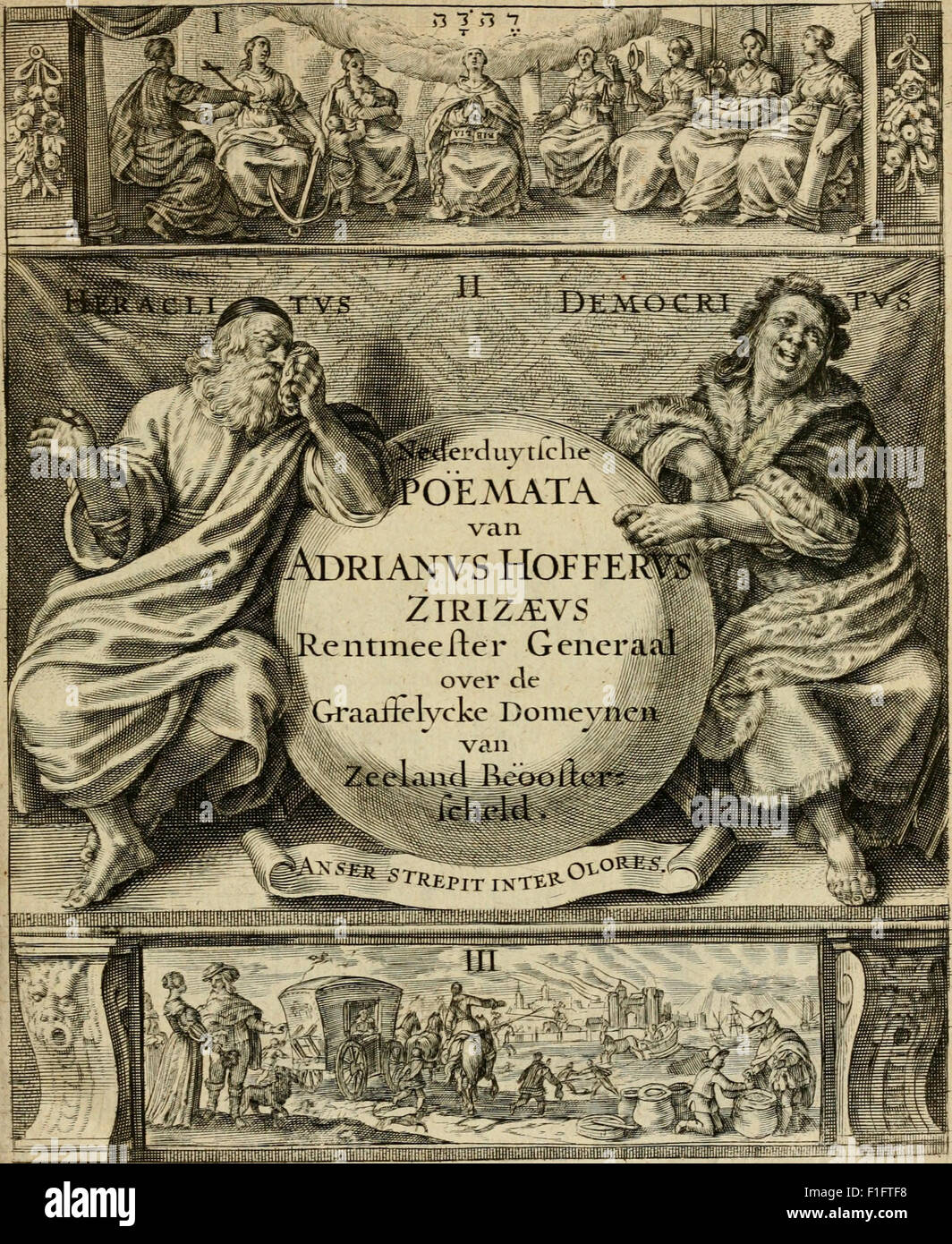 A 1635 edition of 'Nederduytsche poëABmata', a collection of Dutch ...