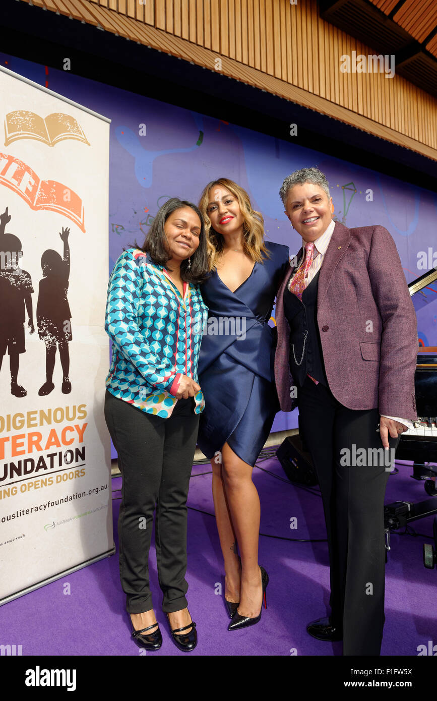 Sydney, Australia. 2nd September, 2015. (L-R) Singers Ursula Yovich and ...