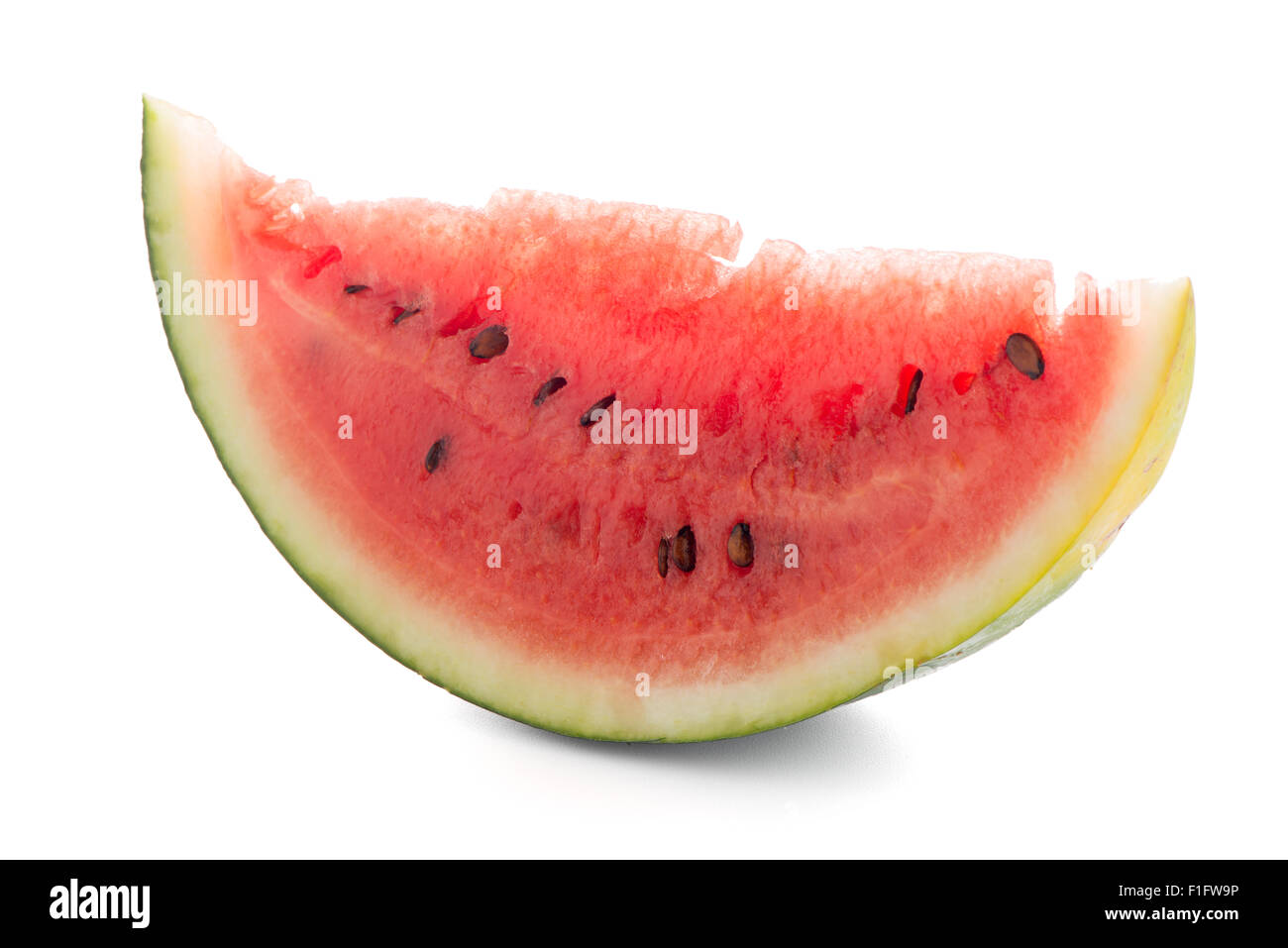 Closeup of watermelon slices on white background Stock Photo - Alamy