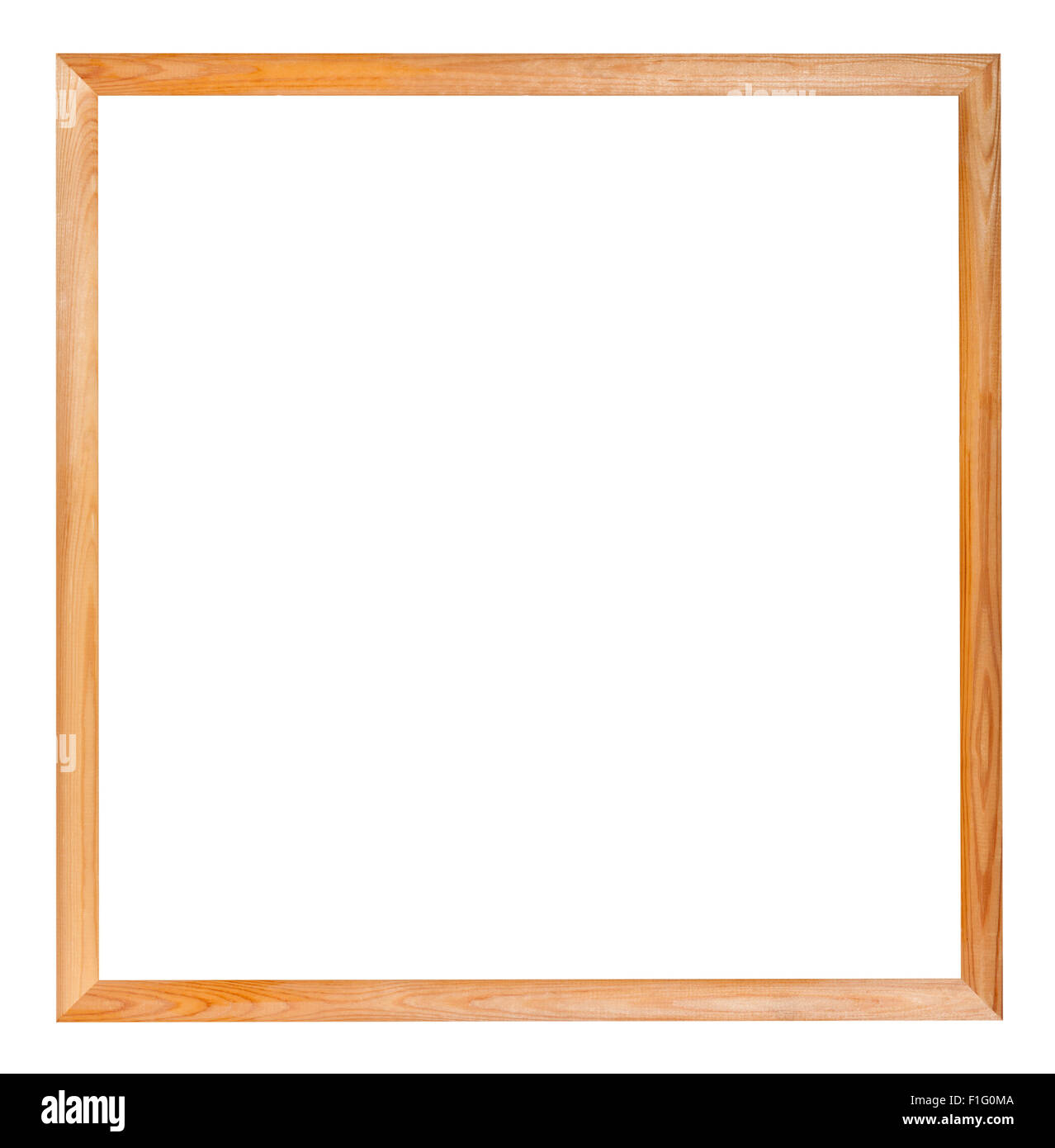 modern simple square narrow wooden picture frame with cut out blank ...
