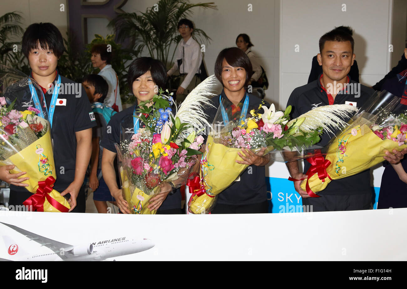 Sep 2015. 1st Sep, 2015. (L-R) Mami Umeki, Misato Nakamura, Kaori ...