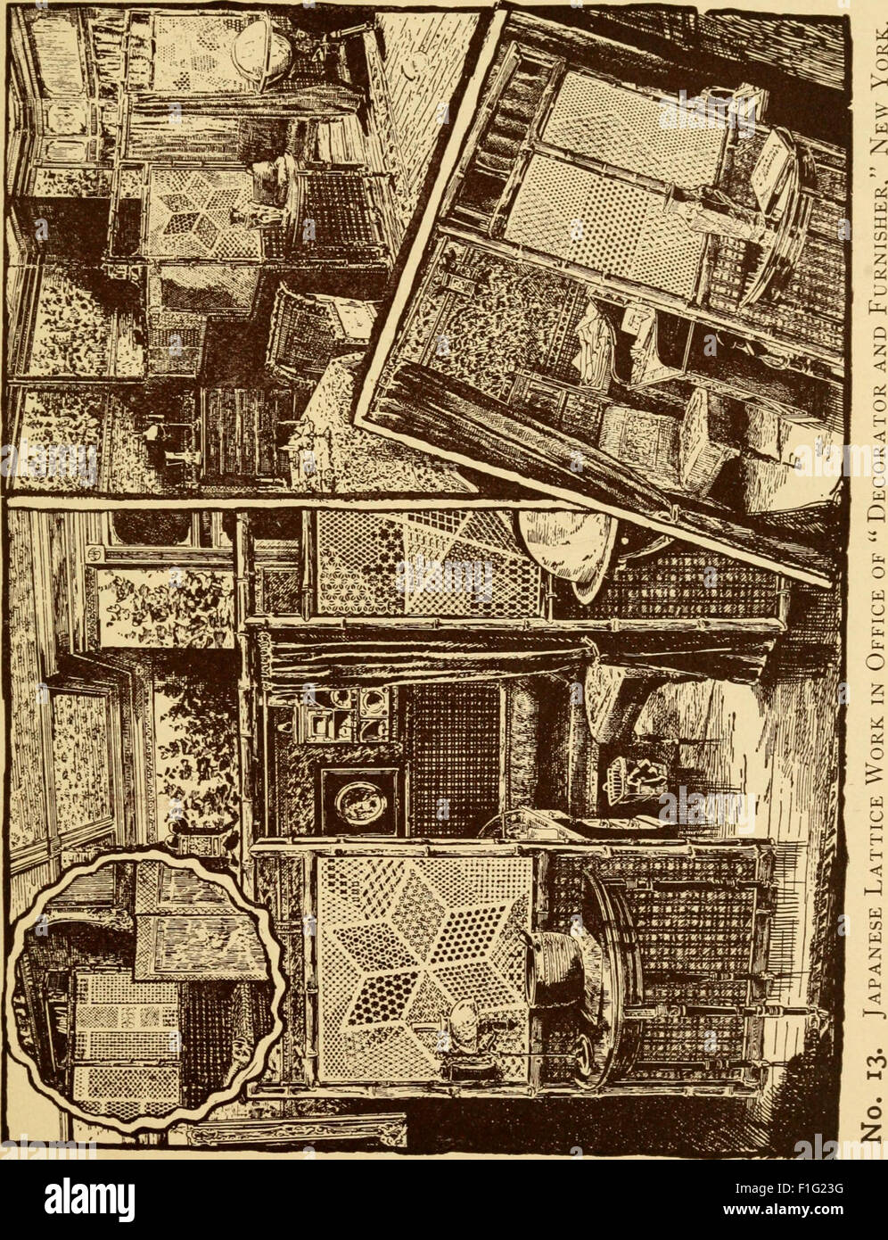 Our doors and windows - how to decorate them (1889 Stock Photo - Alamy