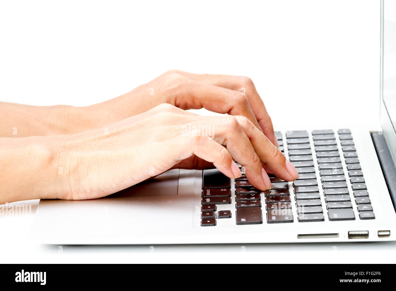 Hand fingers typing hi-res stock photography and images - Alamy