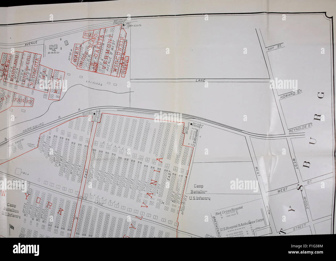 Gettysburg battlefield map hi-res stock photography and images - Alamy