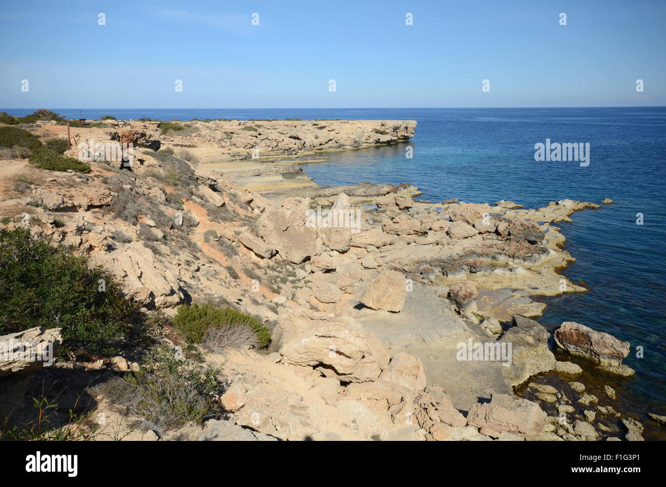 Cape Greco Coastline Stock Photo - Alamy