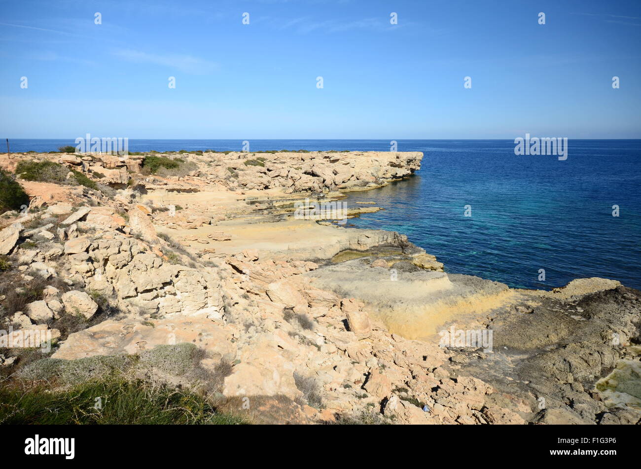 Cape Greco Coastline Stock Photo - Alamy