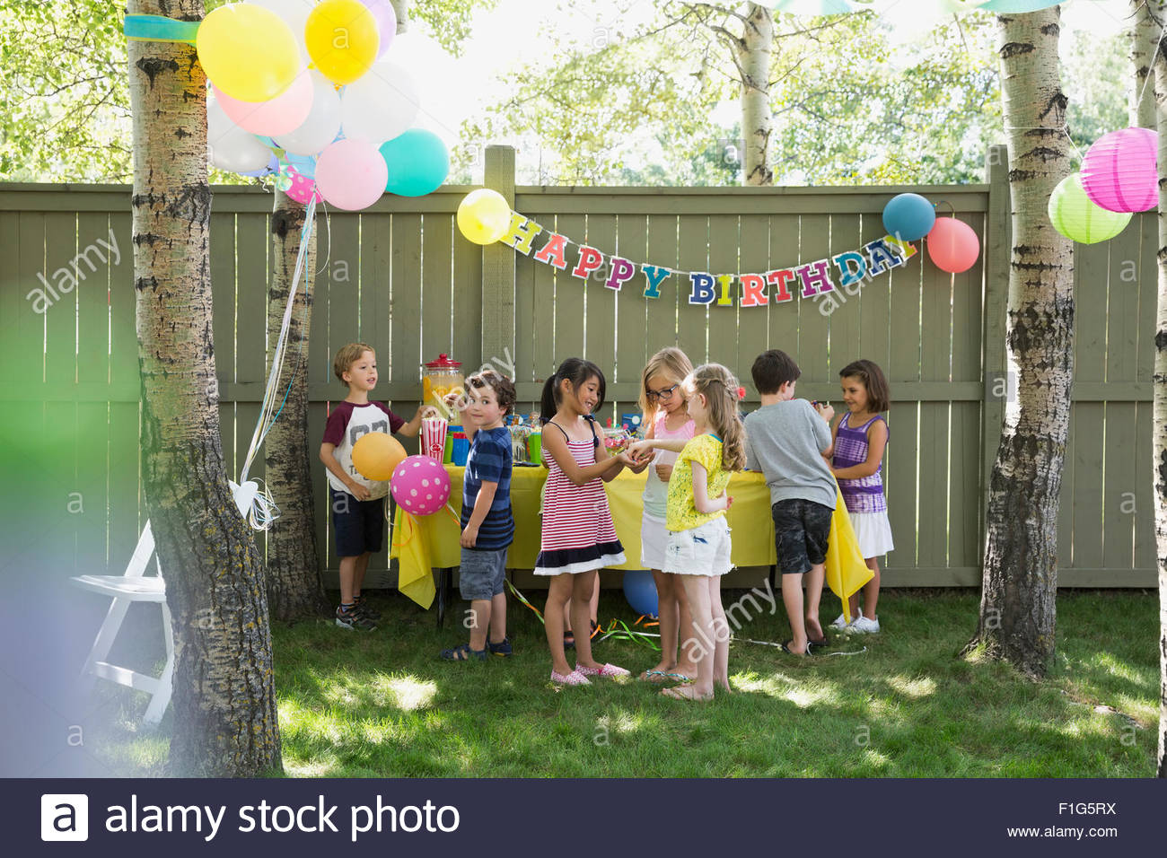 Kids Birthday Party Outside