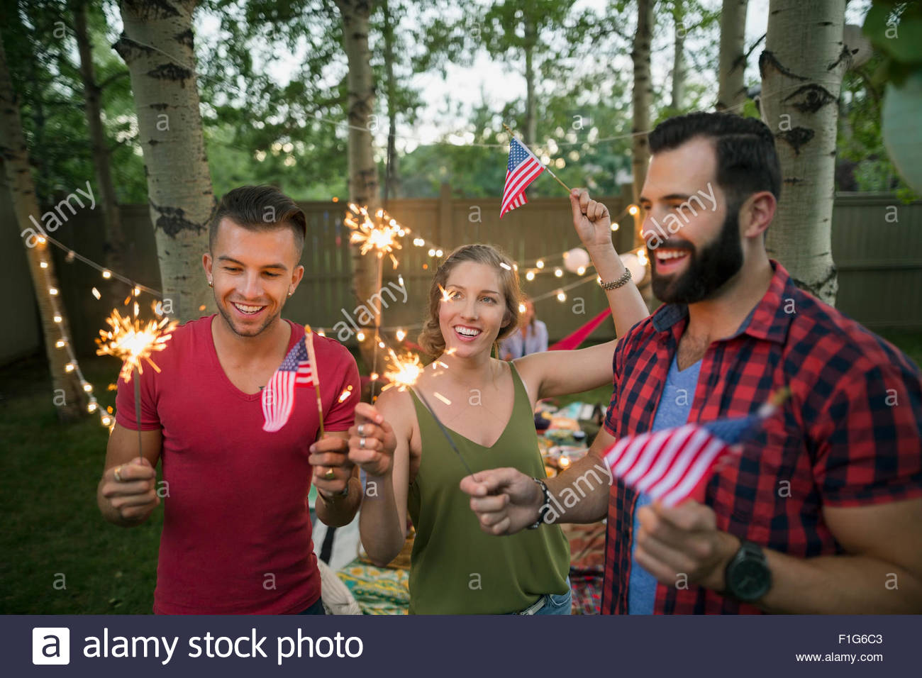 Flags firework hi-res stock photography and images - Alamy