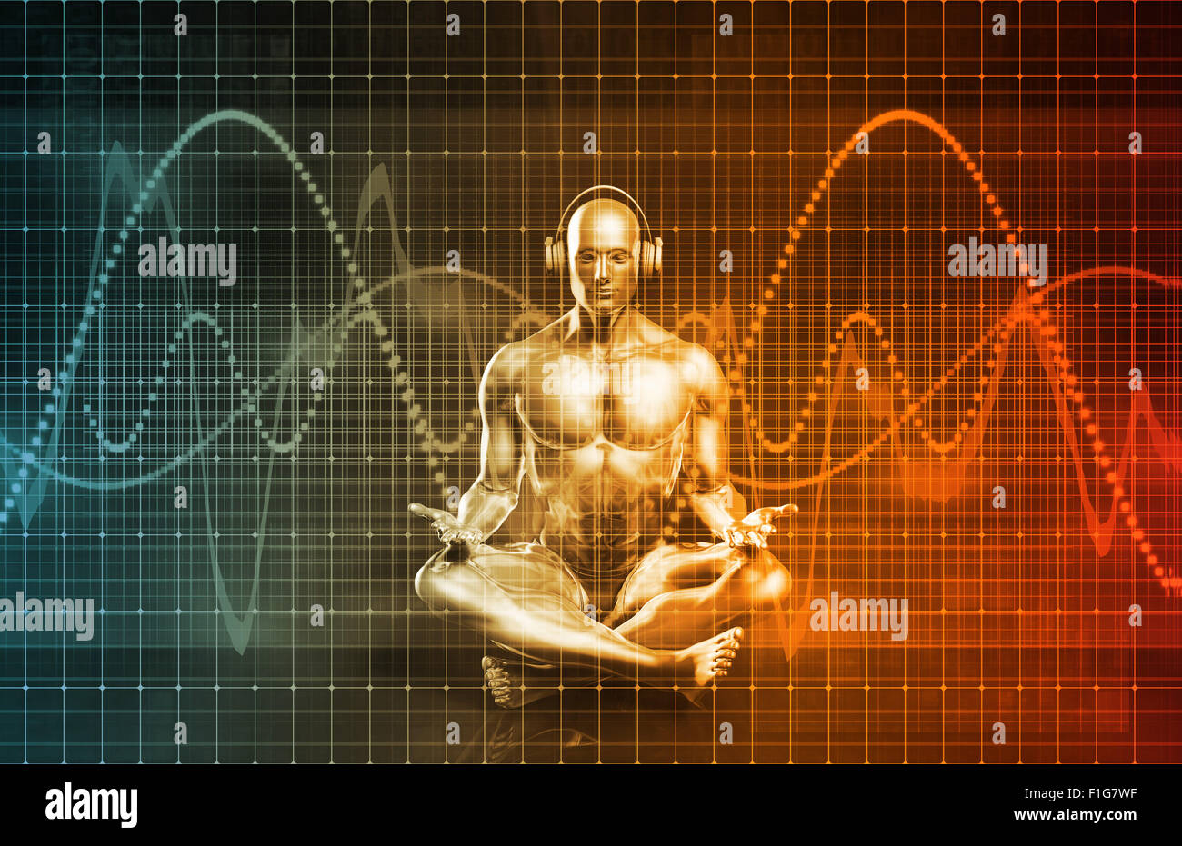 Immersive Technology and Music Sound Experience Concept Stock Photo - Alamy