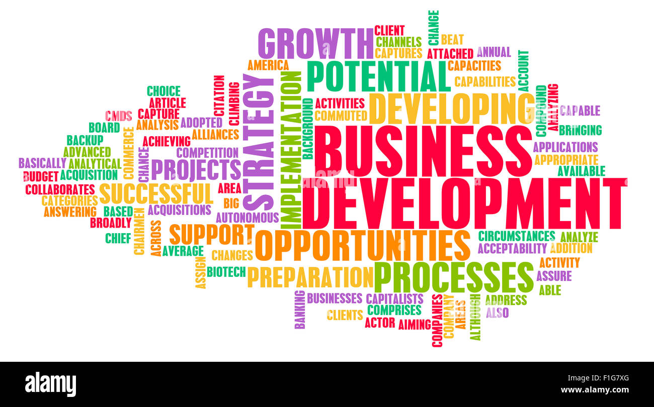 Business Development Major Points for a Manager Stock Photo - Alamy