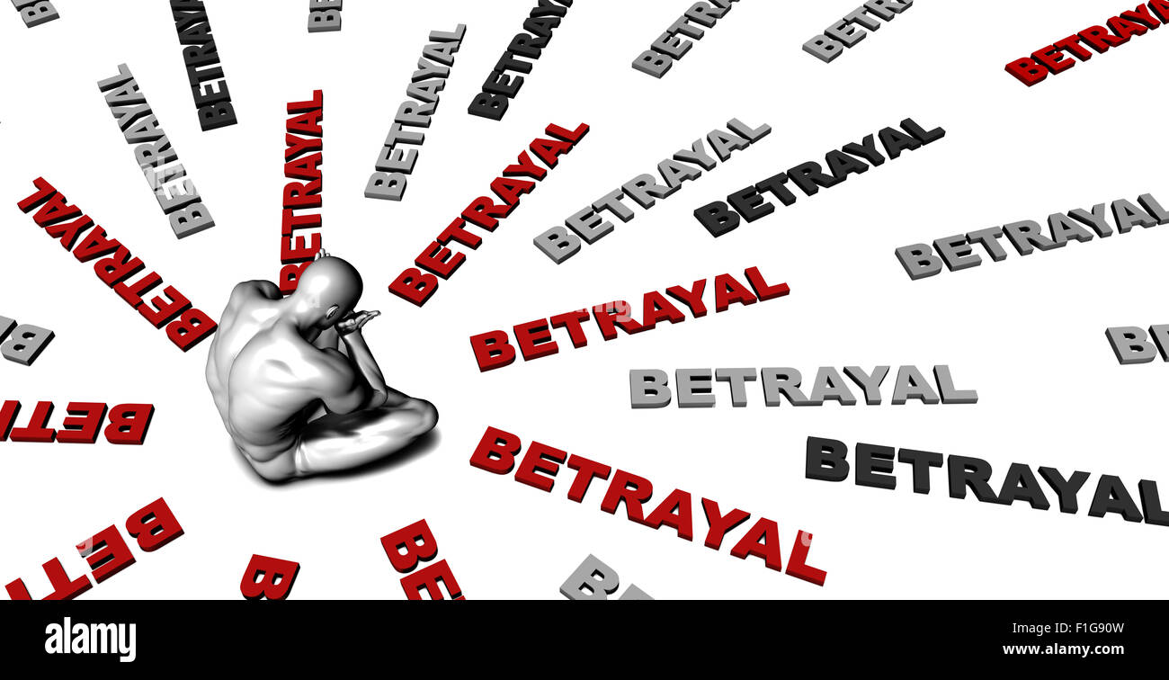 Suffering From Betrayal with a Victim Crying Male Stock Photo - Alamy