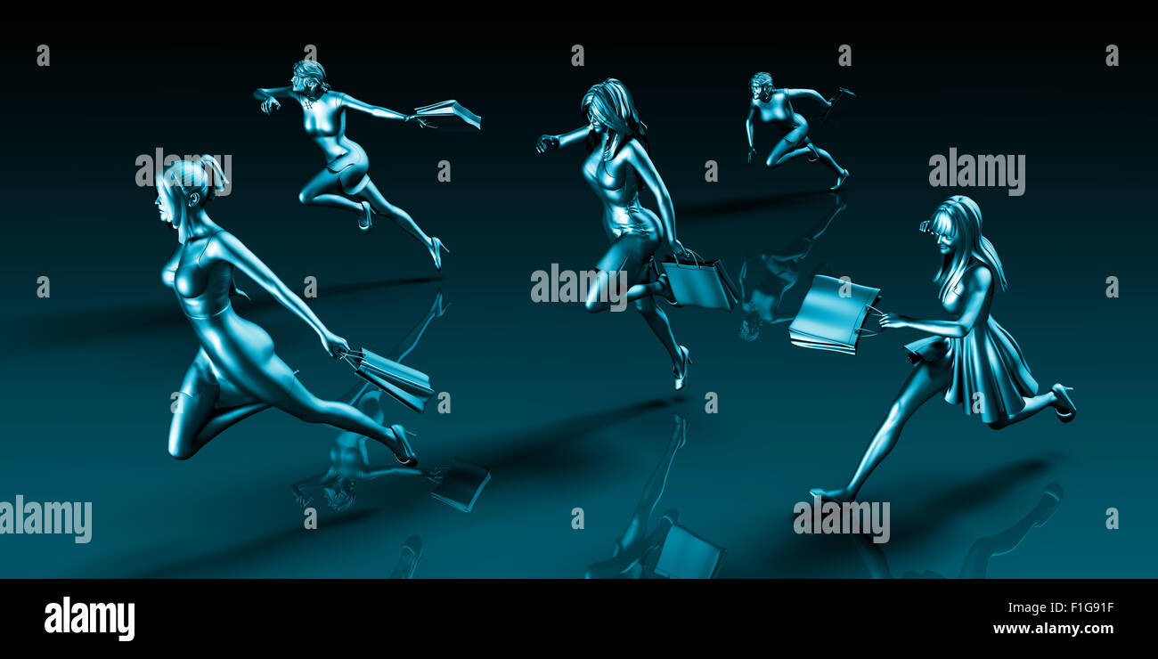 Funny lady running cartoon hi-res stock photography and images - Alamy