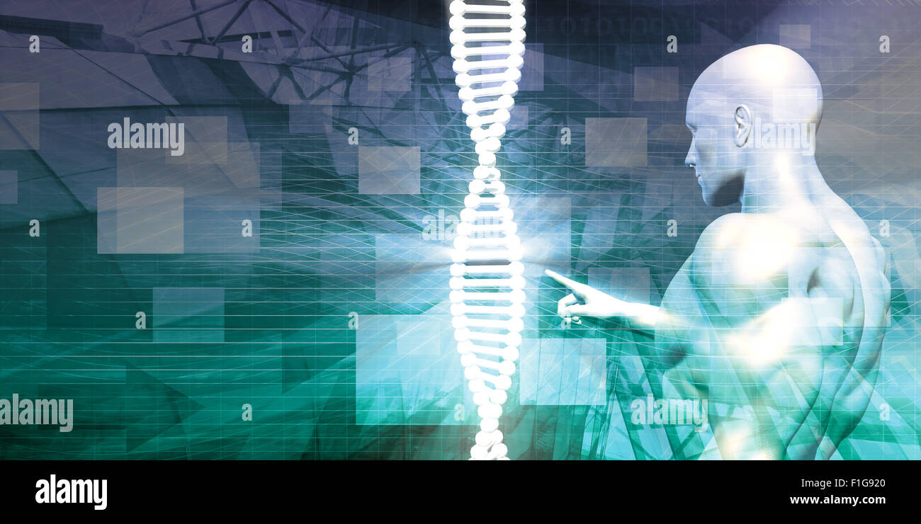 Biotechnology as a Research Abstract Background Art Stock Photo - Alamy