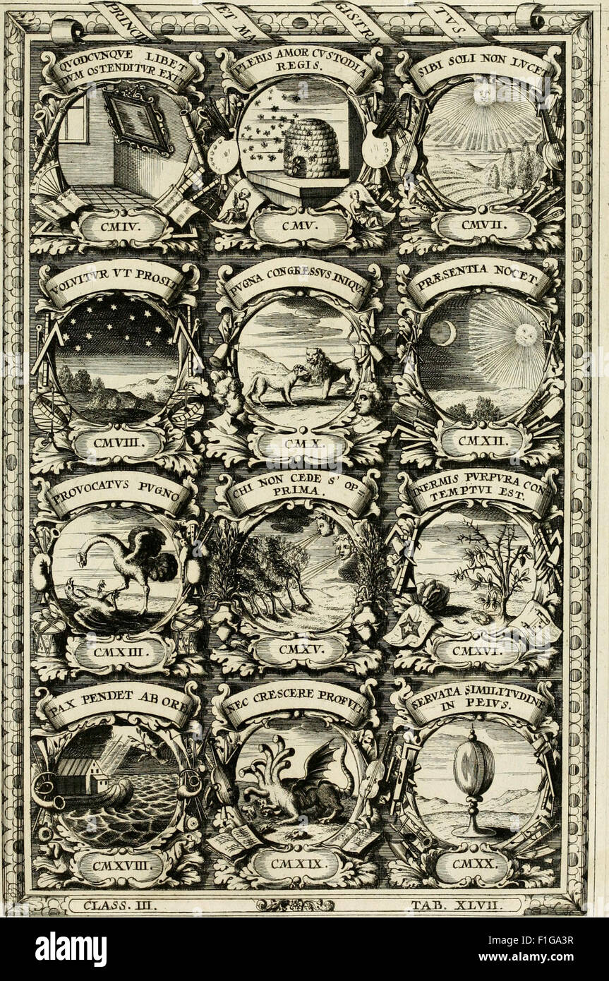 A 1702 work on the art of symbolism, exploring the meanings and uses of ...