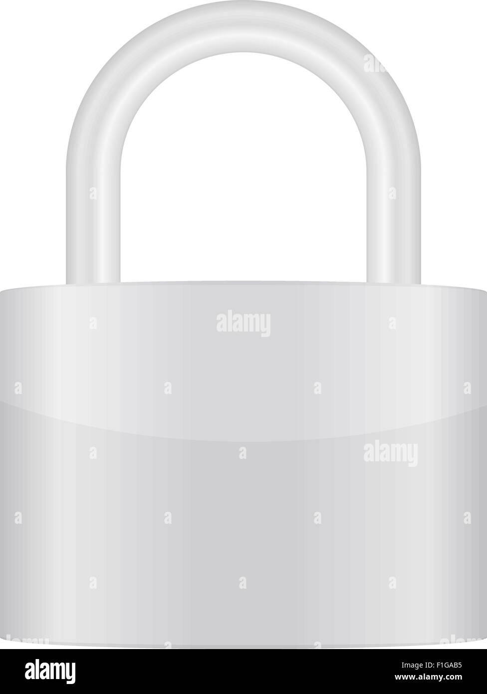 Grey padlock on a white background. Vector illustration Stock Vector ...