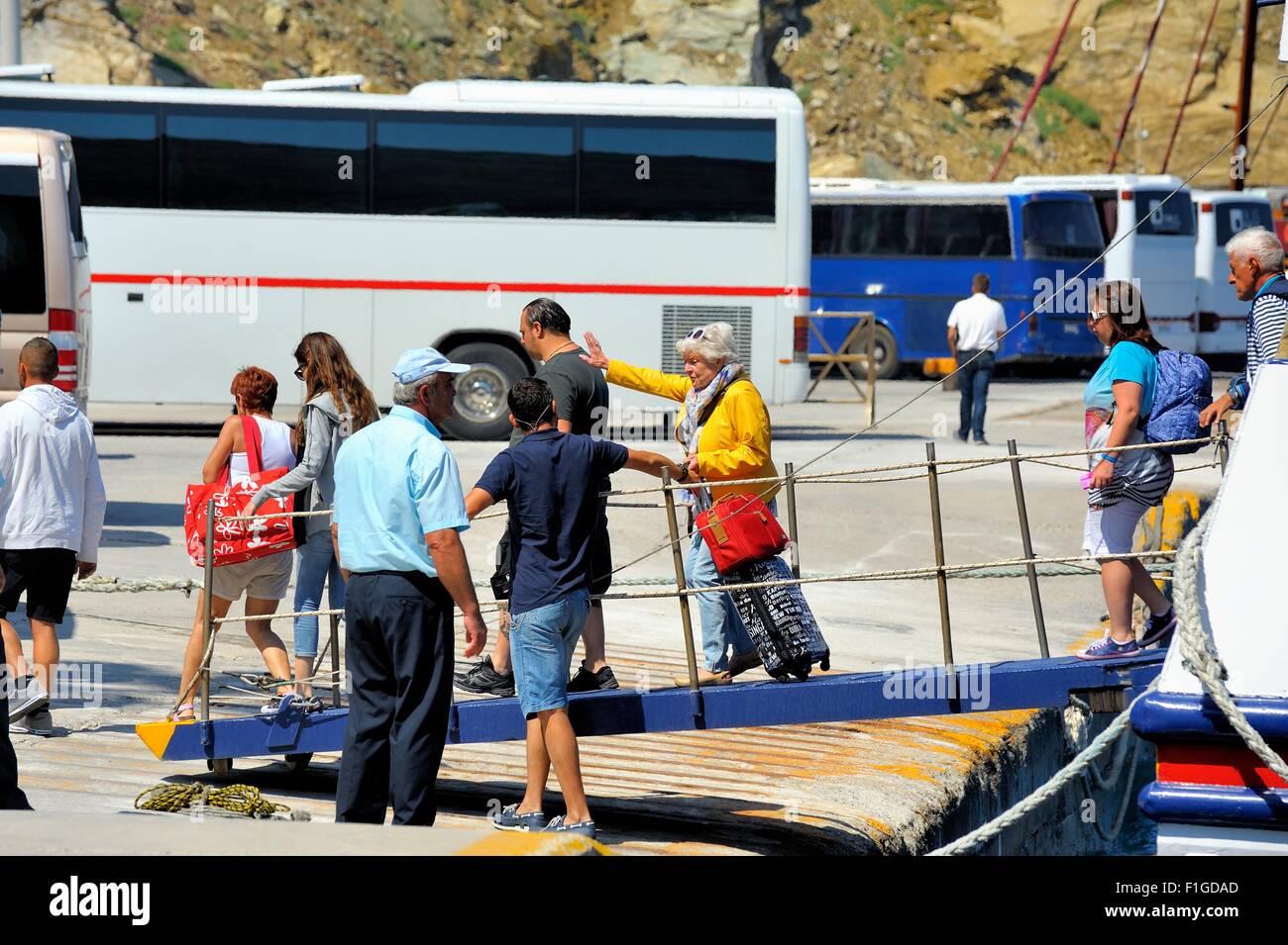 Ormos athinios hi-res stock photography and images - Alamy