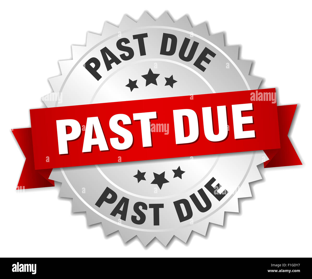 Past due red 3d hi-res stock photography and images - Alamy