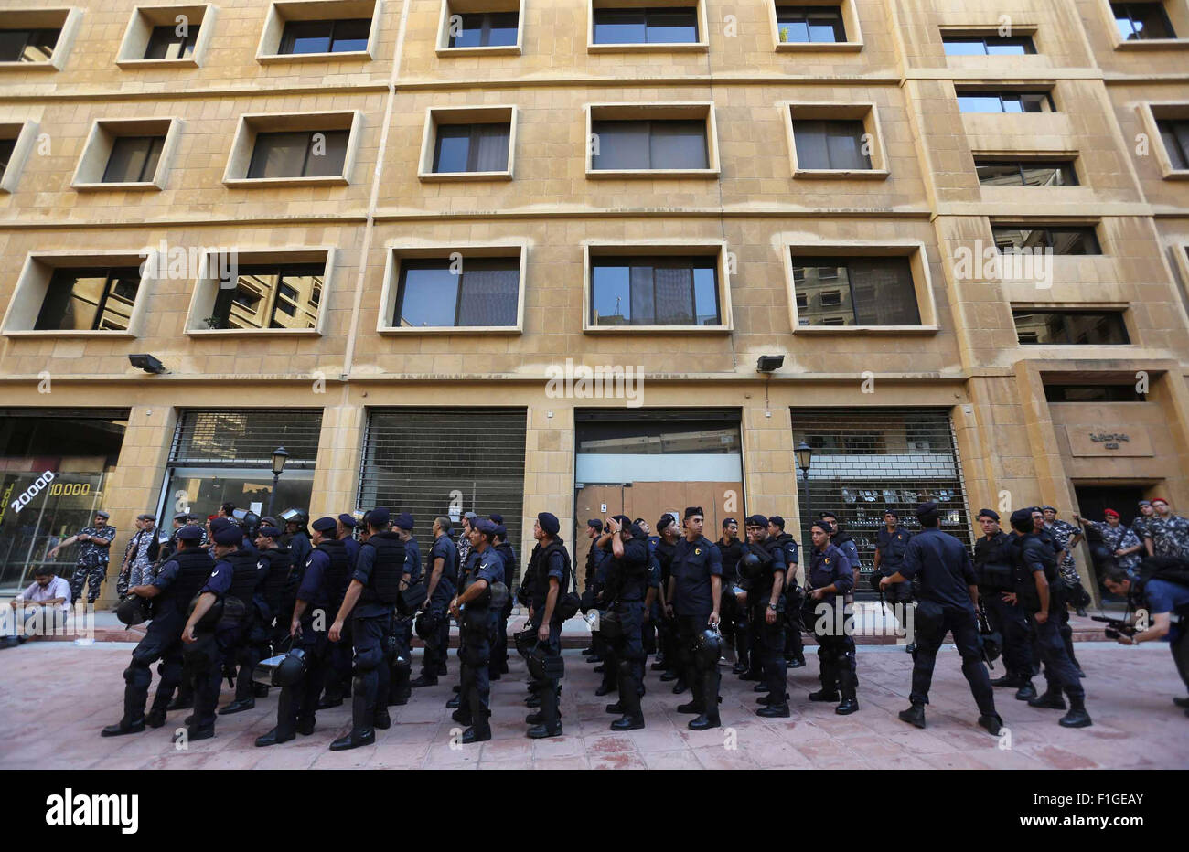Beirut, Beirut, Lebanon. 1st Sep, 2015. Lebanese activist clash with ...