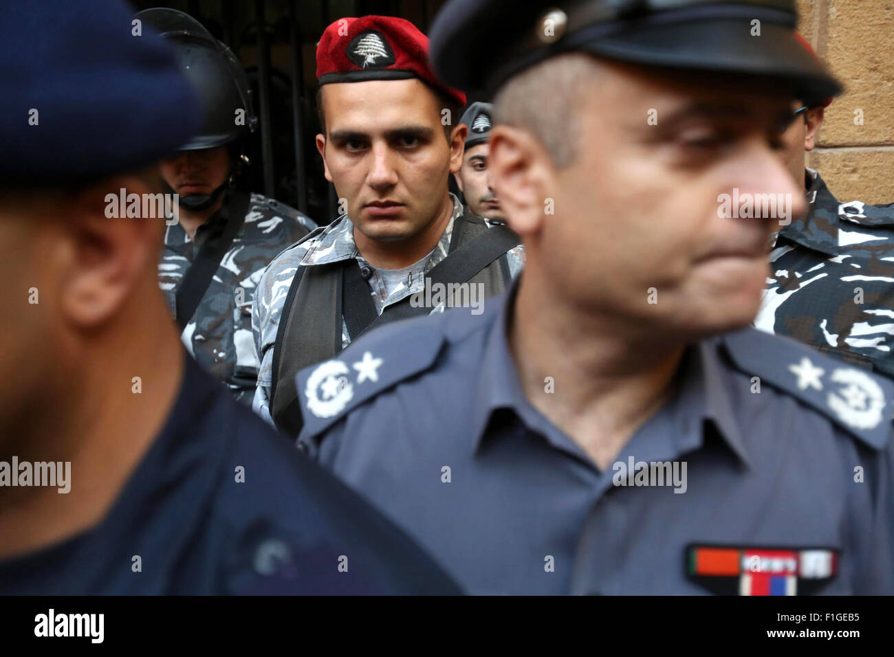 Beirut, Beirut, Lebanon. 1st Sep, 2015. Lebanese activist clash with ...