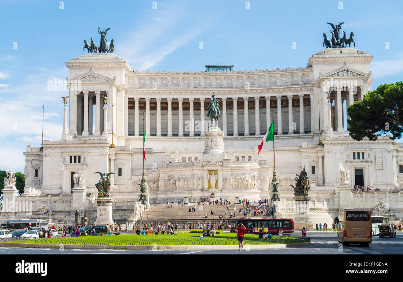 The Altare della Patria building in Rome, Italy Stock Photo - Alamy