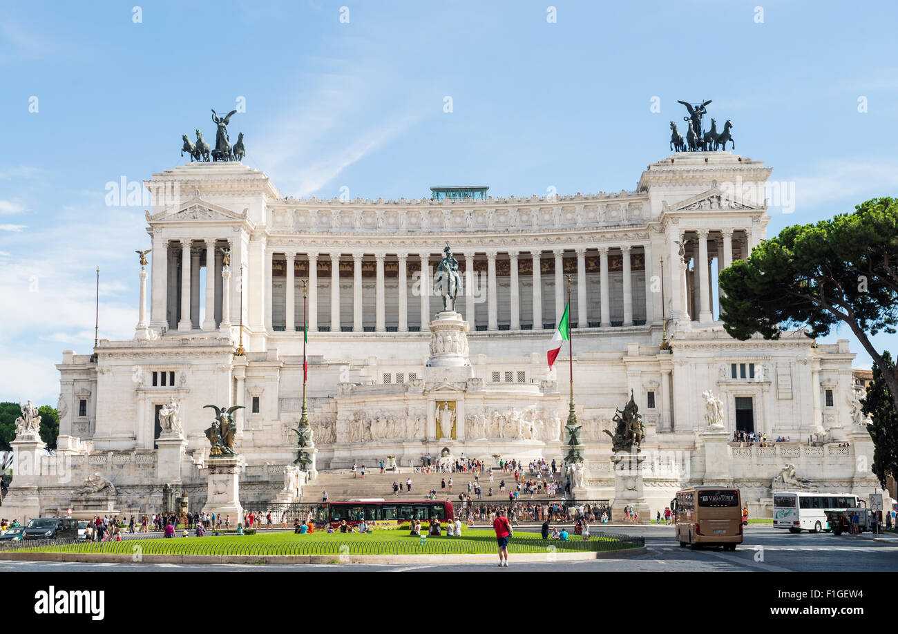 The Altare della Patria building in Rome, Italy Stock Photo - Alamy