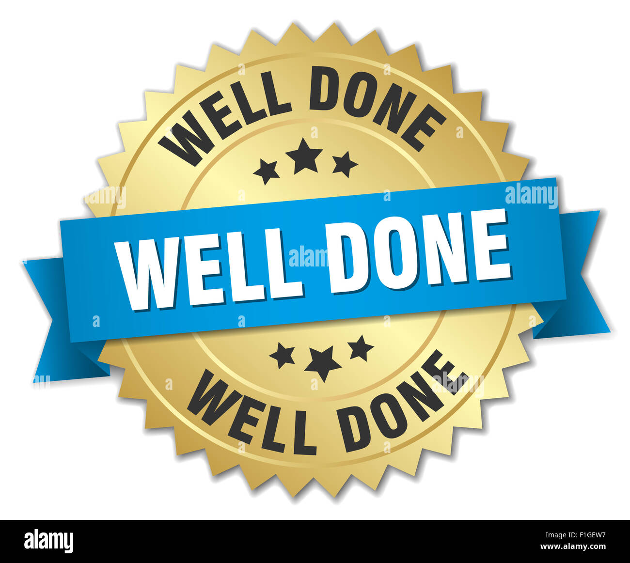 Well done badge hi-res stock photography and images - Alamy