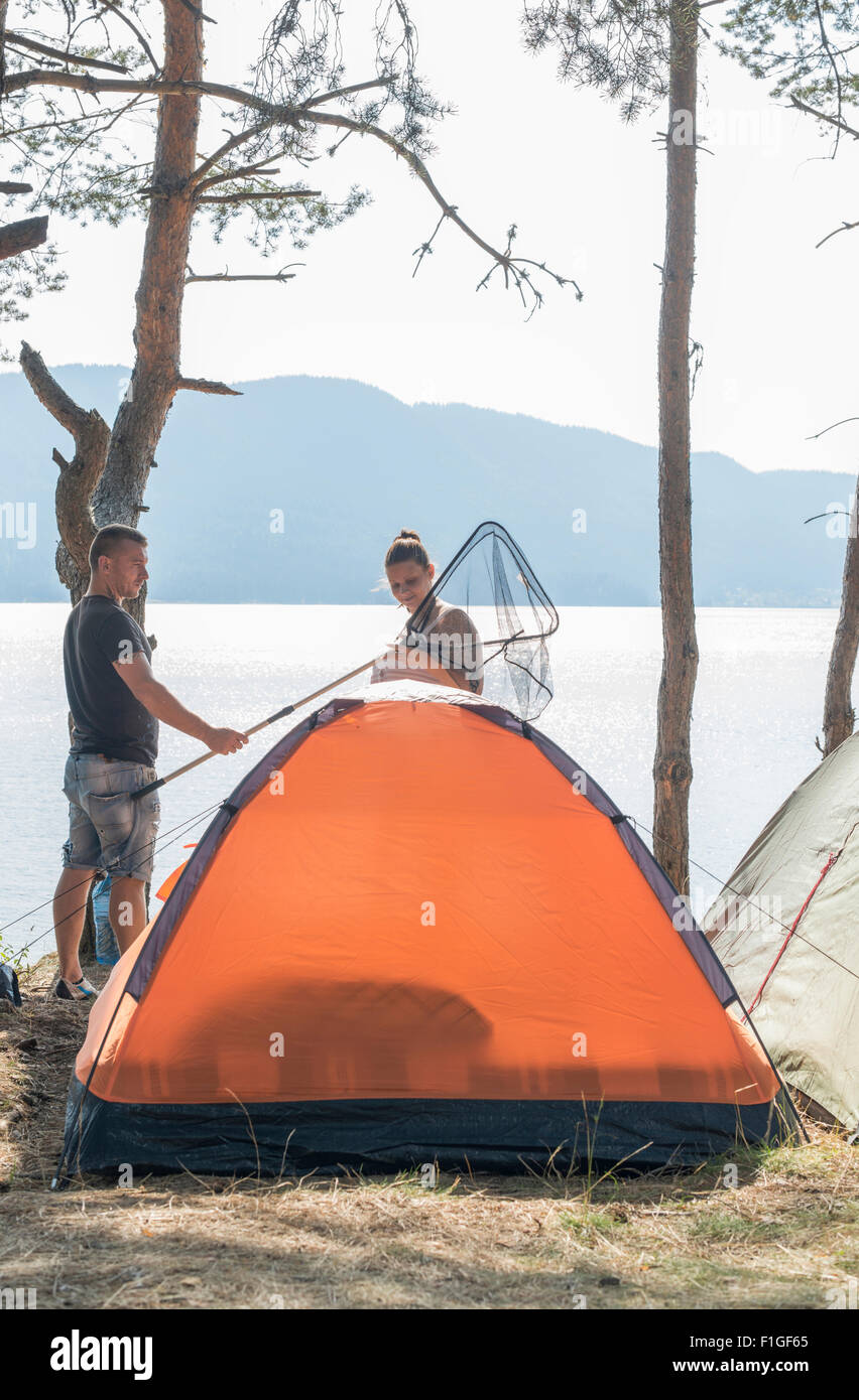 Campsite activities hi-res stock photography and images - Alamy
