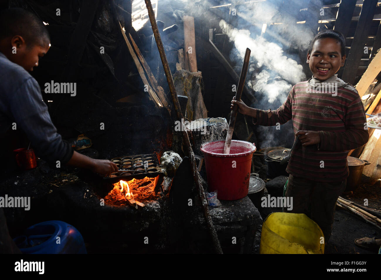 Mofo Gasy is a traditional Malagasy savoury rice cake Stock Photo - Alamy