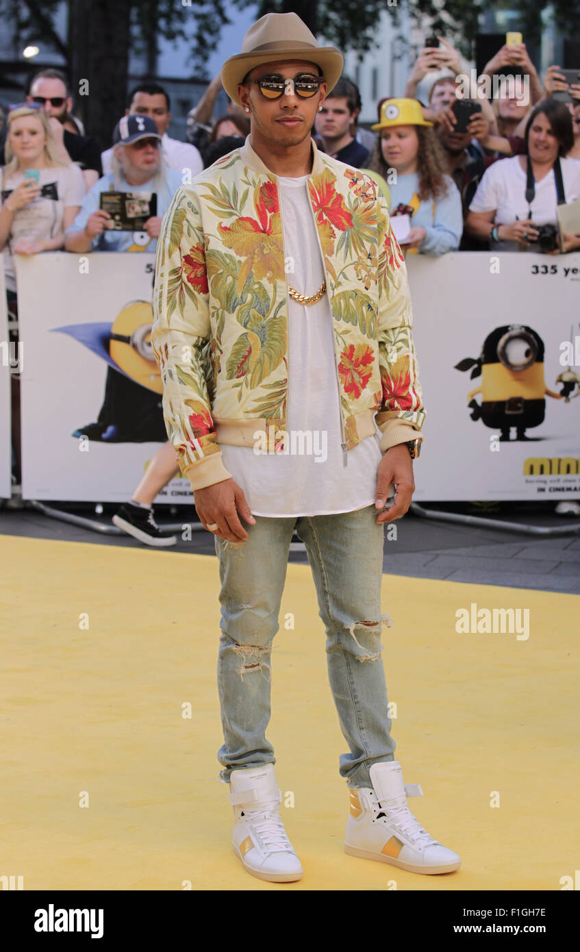 London, UK, 11th June 2015: Lewis Hamilton attends the Minions - World ...