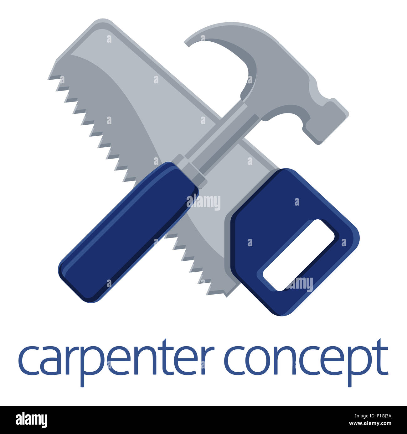 Construction concept building hammer Cut Out Stock Images & Pictures ...