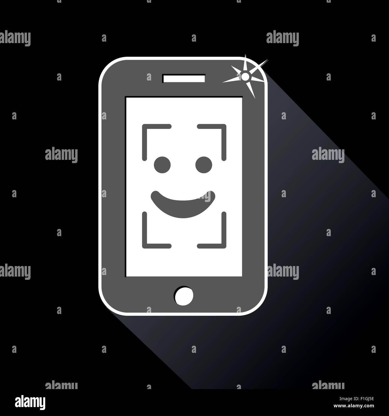 Selfie symbol, vector Stock Photo - Alamy