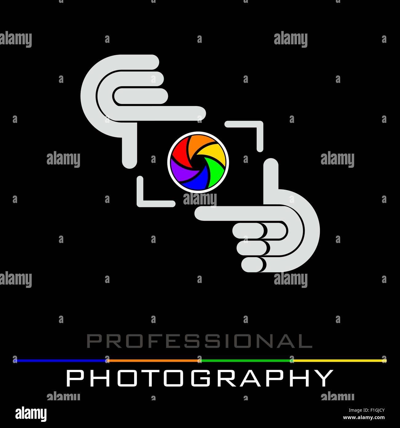Making frame hands vector hi-res stock photography and images - Alamy