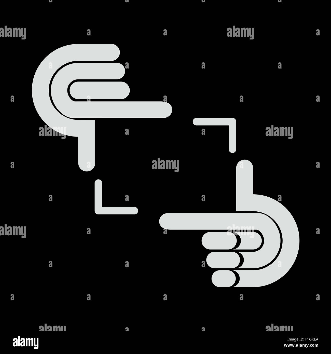 Making frame with hands Stock Photo - Alamy