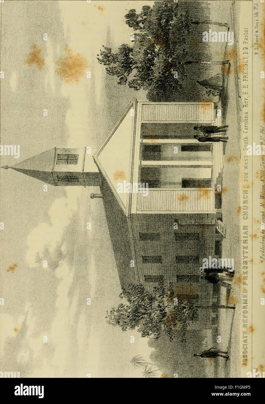 A 1859 almanac documenting the history and events of the Presbyterian ...