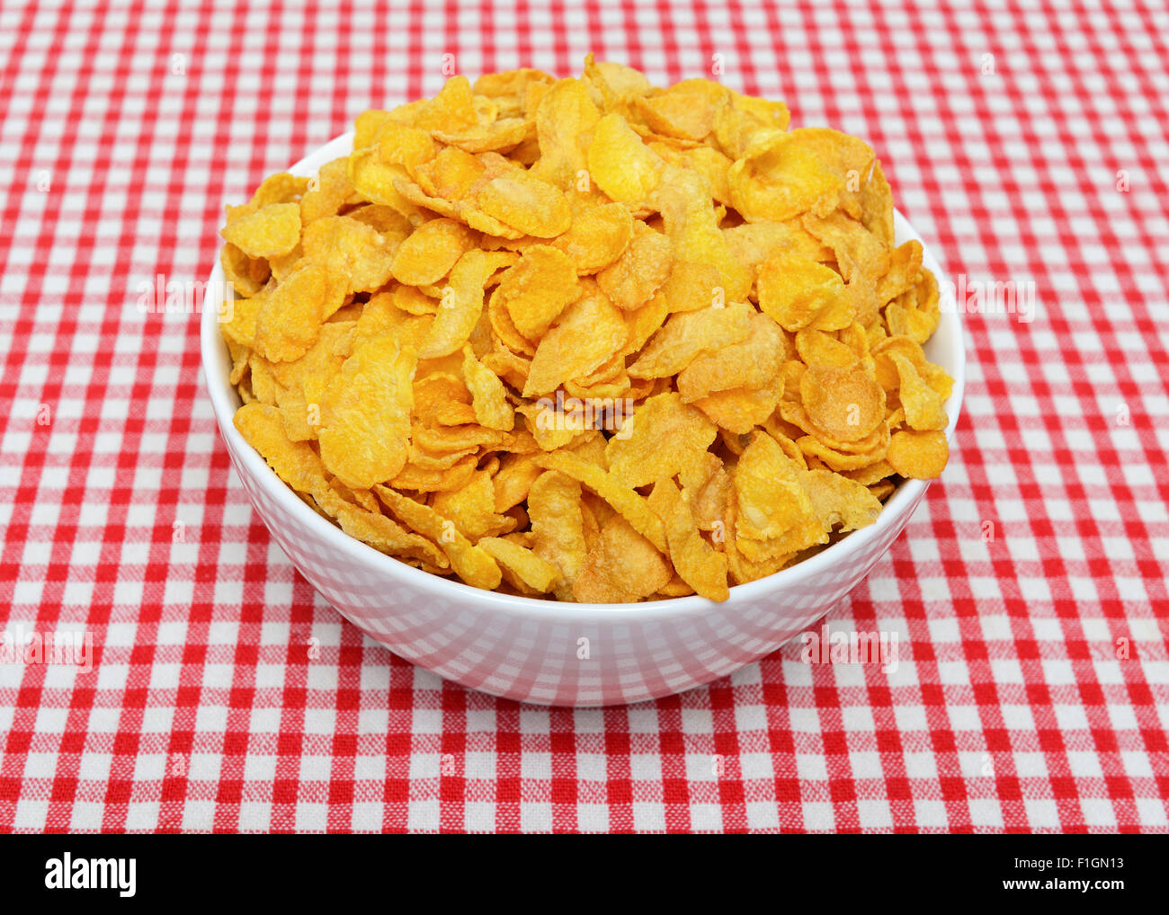 Bowl of Cornflakes Stock Photo - Alamy