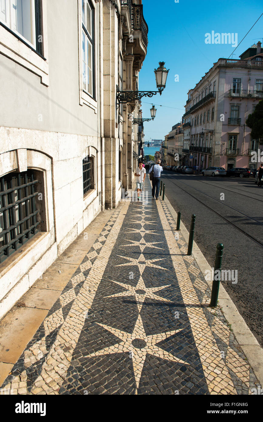 Sidewalk lisbon hi-res stock photography and images - Alamy