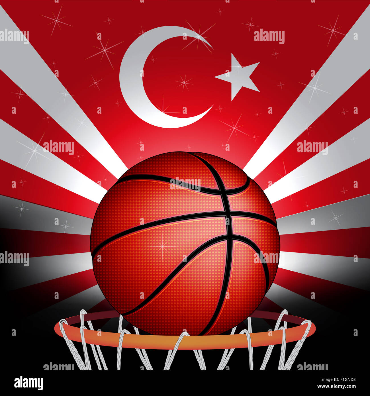 Turkish basket ball Stock Photo - Alamy