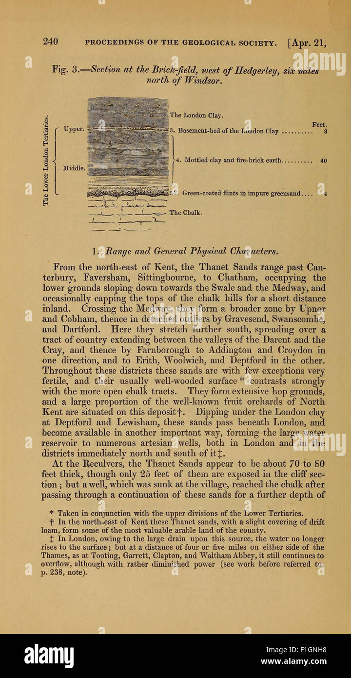 This 19th-century geological journal features studies on Earth's ...