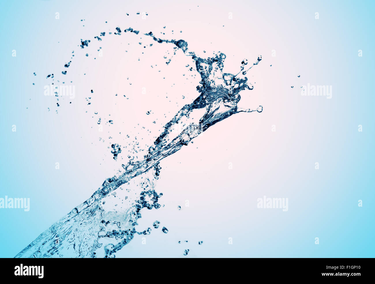 Stylish water splash Stock Photo - Alamy