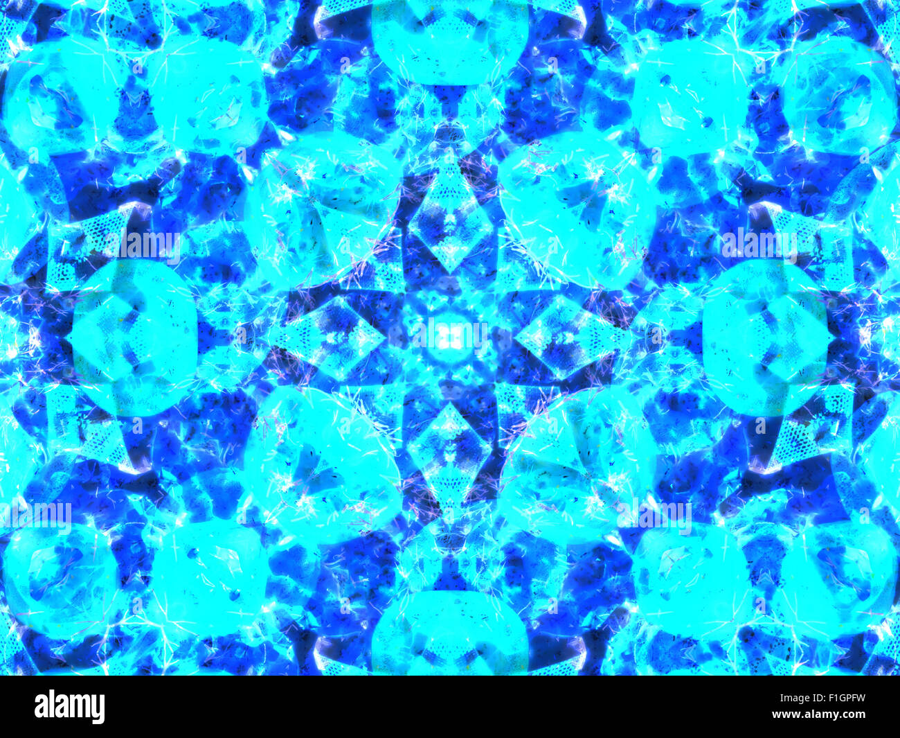 blue color drawing in kaleidoscope pattern - blue color drawing in ...