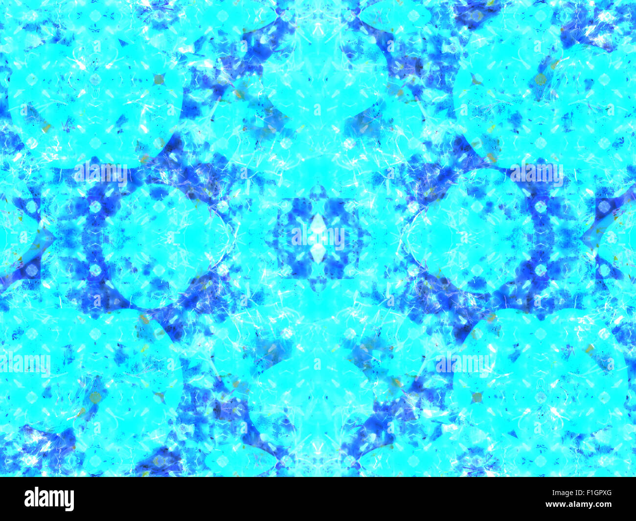 blue color drawing in kaleidoscope pattern - blue color drawing in ...