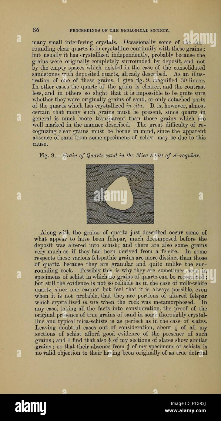This vintage periodical from the Geological Society of London features ...