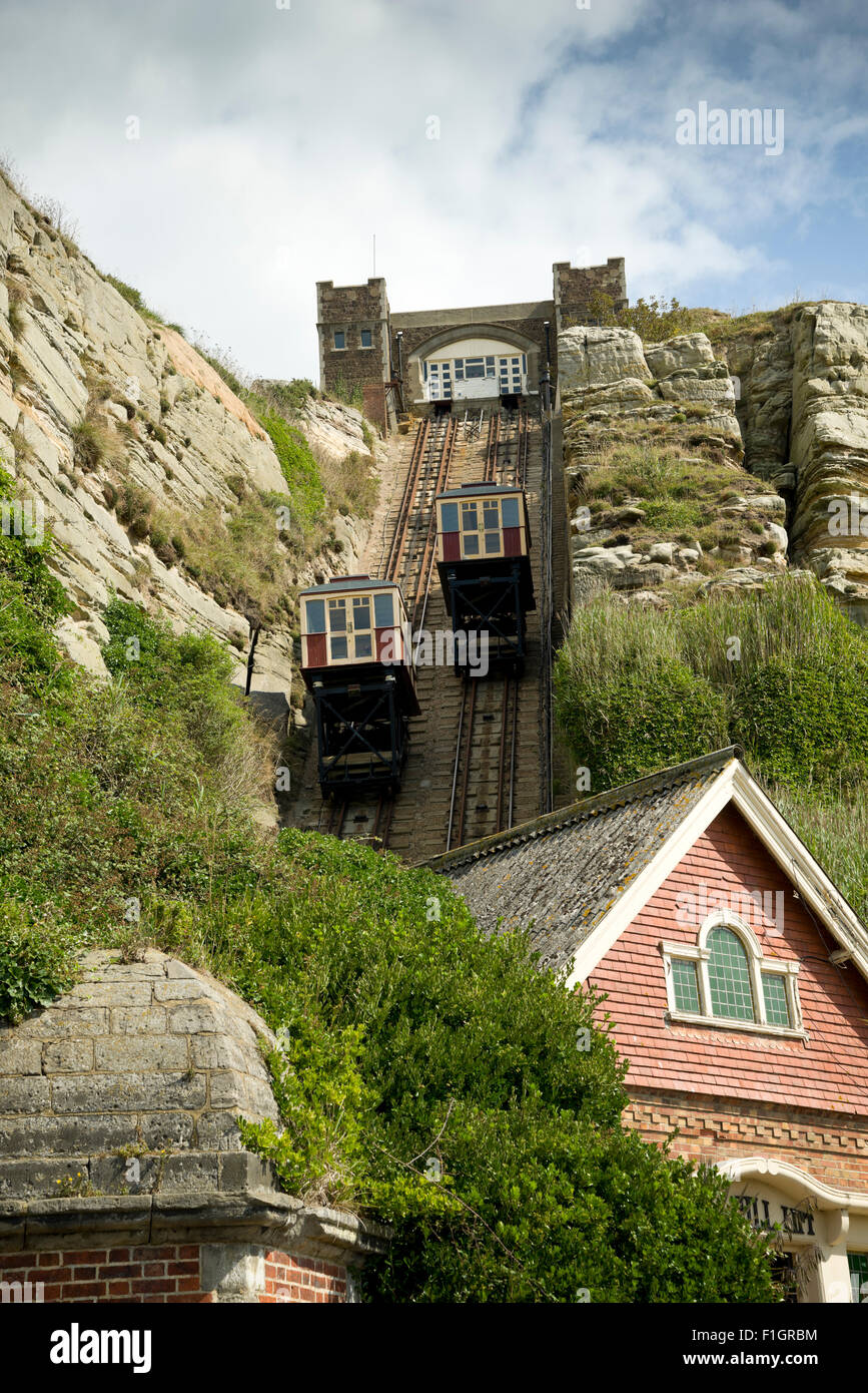 Funicular railway at Hastings, East Sussex, England, UK Stock Photo - Alamy