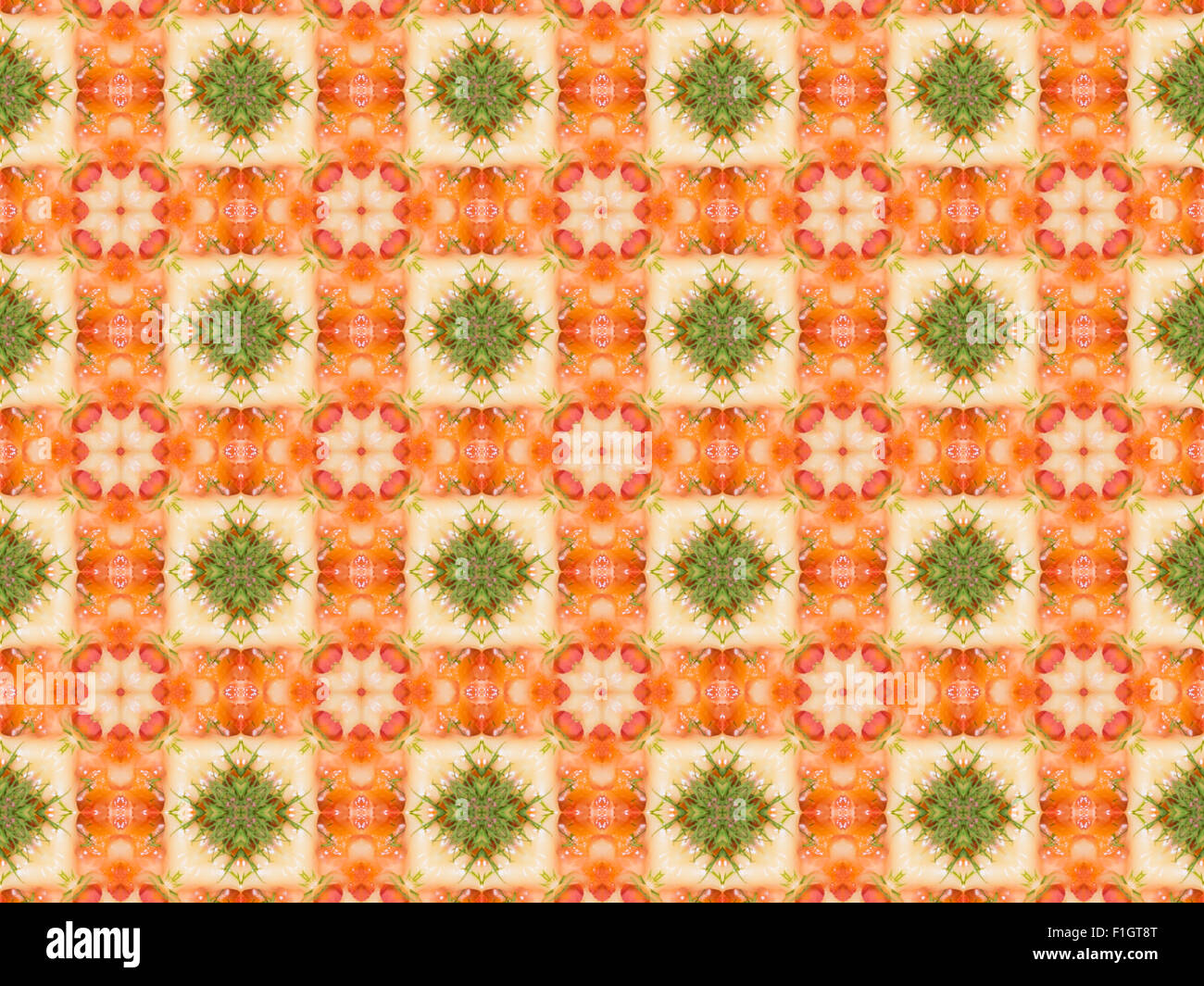 orange color drawing in kaleidoscope pattern - orange color drawing in ...